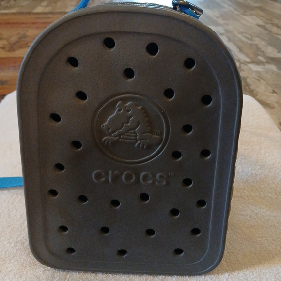 CROCS | Bags | Crocs Small Backpack Gray Euc | Poshmark